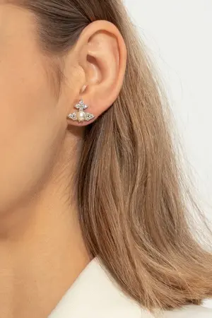 VIVIENNE WESTWOOD Logo Stud Earrings