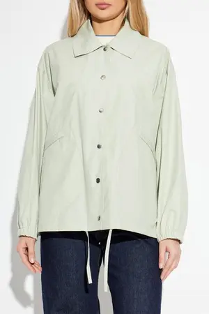 JIL SANDER Cotton Logo Jacket - Green
