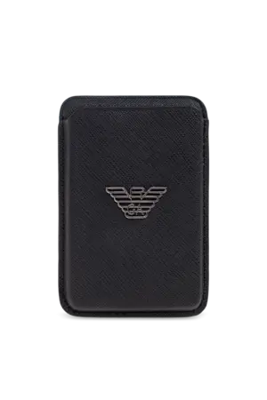 Emporio Armani Card Case With Magsafe - Black