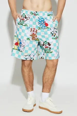 Kenzo Printed Knee Length Shorts - Multicolour