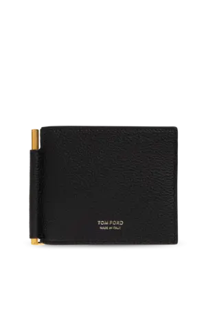 TOM FORD Foldable Leather Wallet - Black