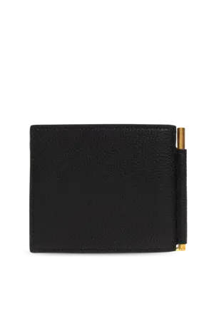 TOM FORD Foldable Leather Wallet - Black