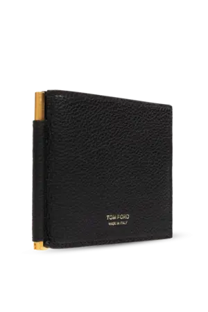 TOM FORD Foldable Leather Wallet - Black