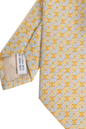 FERRAGAMO Silk Neck Tie - Beige