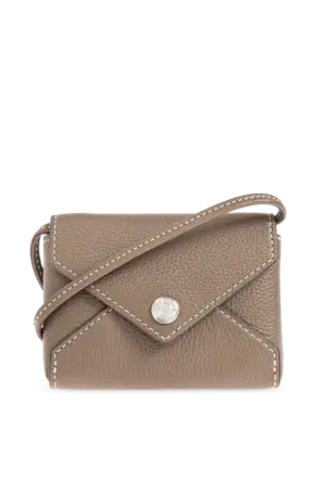 Tory Burch Card Holder Case On A Belt - Brown