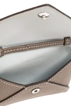 Tory Burch Card Holder Case On A Belt - Brown