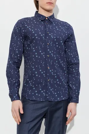 Paul Smith Printed Shirt - Navy Blue