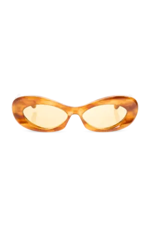 Valentino Garavani Oval Sunglasses - Brown