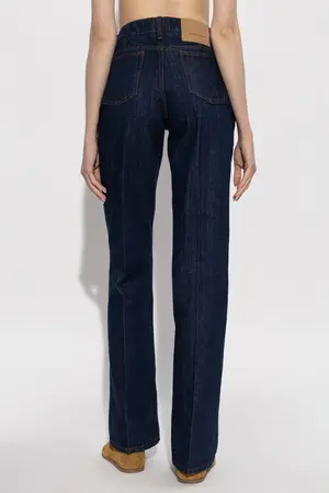 AMI Paris Flared-leg Jeans - Navy Blue