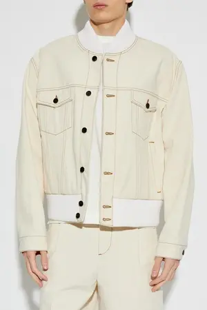 LANVIN Cotton Bomber Jacket - Cream