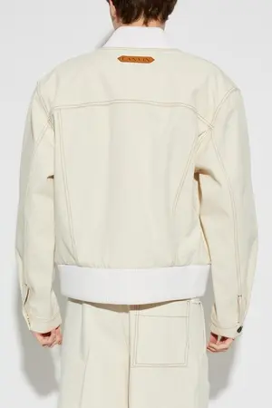 LANVIN Cotton Bomber Jacket - Cream