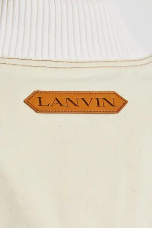 LANVIN Cotton Bomber Jacket - Cream