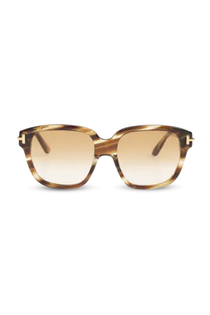 TOM FORD Square Frame Sunglasses - Orange