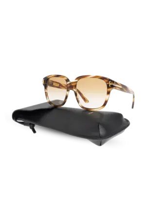 TOM FORD Square Frame Sunglasses - Orange
