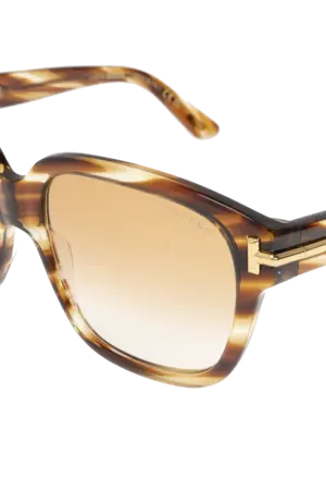 TOM FORD Square Frame Sunglasses - Orange