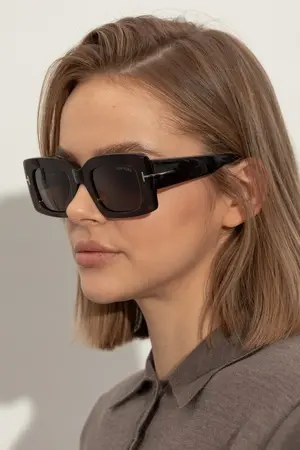 TOM FORD Sunglasses With Tortoiseshell Pattern - Brown