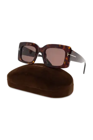 TOM FORD Sunglasses With Tortoiseshell Pattern - Brown