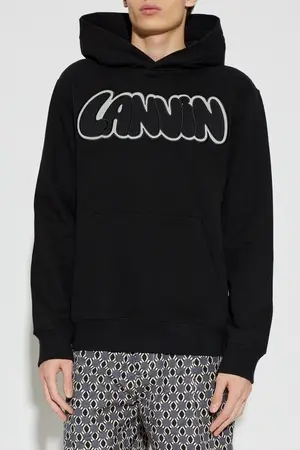 LANVIN Hooded Cotton Knit Sweatshirt