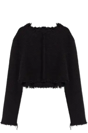JIL SANDER Short Cardigan - Black