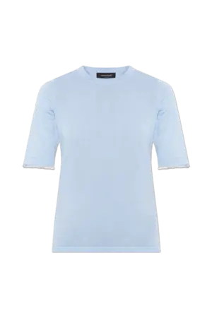 Fabiana Filippi Top With Decorative Sleeves - Light Blue