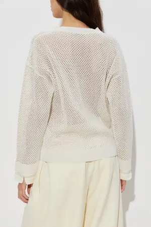 Fabiana Filippi Sweater With Decorative Sleeve Detail