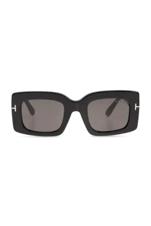 TOM FORD Full Rim Rectangle Sunglasses - Black