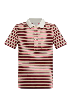 A.p.c. Striped Pattern Polo - Beige