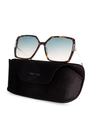 TOM FORD Square Frame Sunglasses - Brown