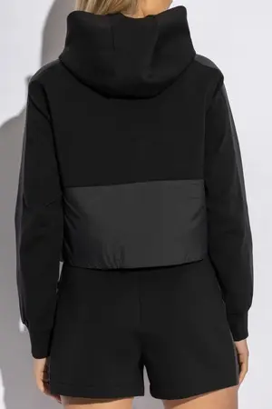 Moose Knuckles Oversized Cropped Hoodie - Black