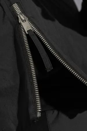 Moose Knuckles Oversized Cropped Hoodie - Black