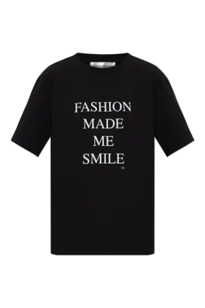Victoria Beckham T-shirt With Graphic - Black