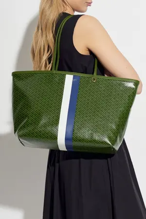 Tory Burch The Racer Shopper Bag - Green