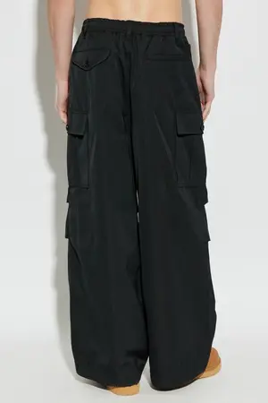 Marni Wide Leg Cargo Trousers - Black