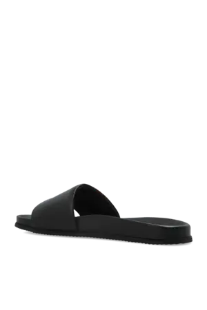 Paul Smith Leather Slides - Black