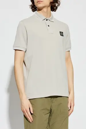 Stone Island Polo With Logo Patch