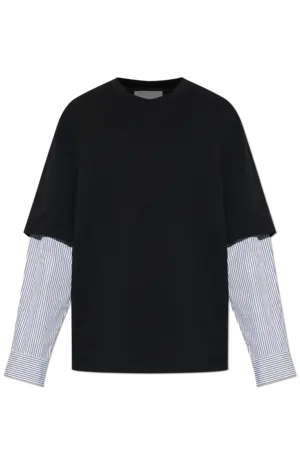 JIL SANDER Long Sleeve T-shirt - Black