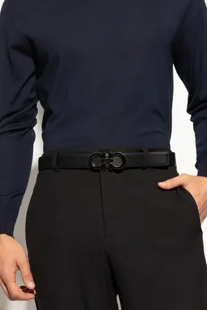 FERRAGAMO Double-sided Belt - Grey