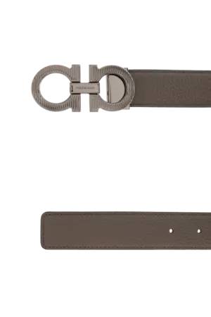 FERRAGAMO Double-sided Belt - Grey