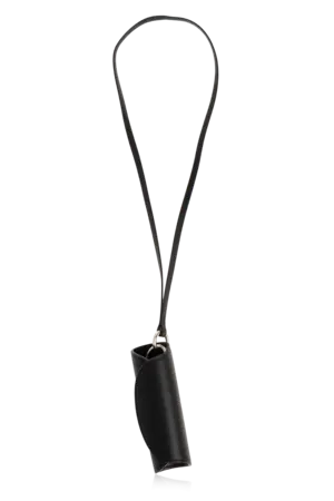 JIL SANDER Leather Key Case - Black