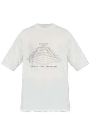 Rick Owens T-shirt With Print - Grey