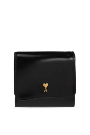 Ami Leather Wallet - Black