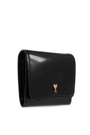 AMI Paris Leather Wallet - Black