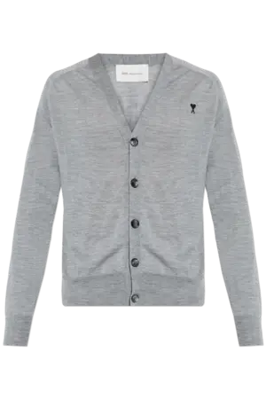 Ami Wool Cardigan - Grey