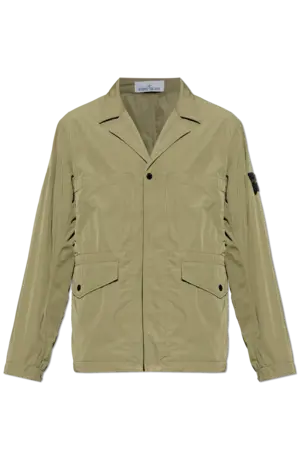 Stone Island Lightweight Jacket With Pockets - Green