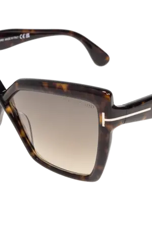 TOM FORD Oversized Square Frame Sunglasses - Brown