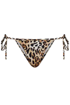 Dsquared2 Animal Print Bikini Bottom Brown