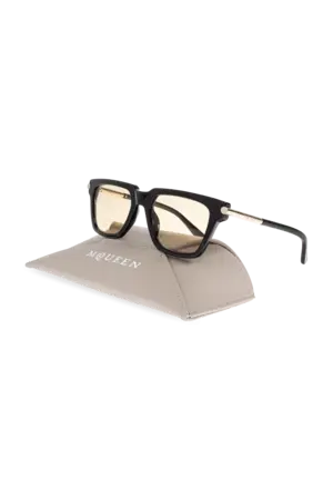 Alexander McQueen Square Frame Sunglasses - Black