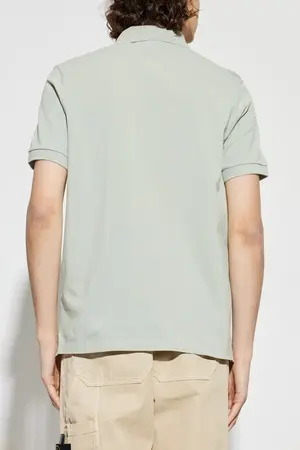 Stone Island Polo Shirt With Logo Patch - Green