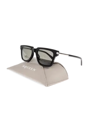 Alexander McQueen Rectangular Sunglasses - Black
