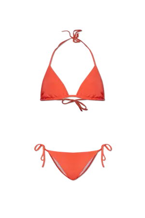 Balmain Two-Piece Swimsuit Orange